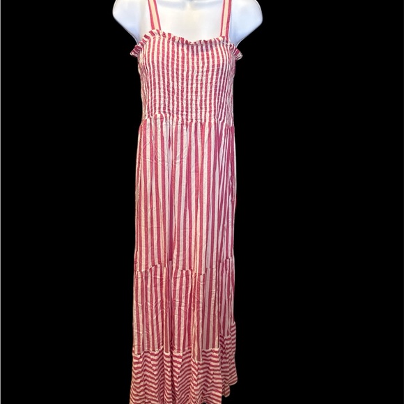 Raviya | Dresses | Nwt Striped Pink Maxi Dress | Poshmark